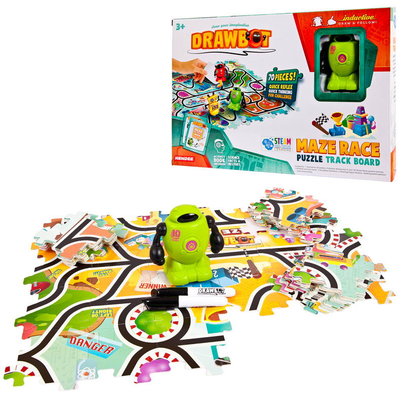 Игровой набор - Робот индуктивный Drawbot, движение по линии от Junfa, DB-2-3 от ассортимент ...